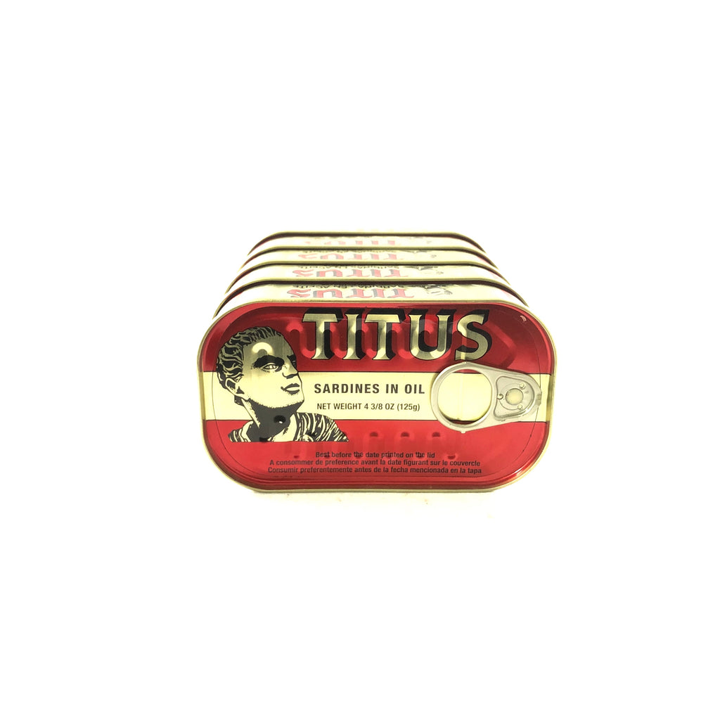Titus Sardine in Oil 4oz - 5 Packs – African Food Supermarket